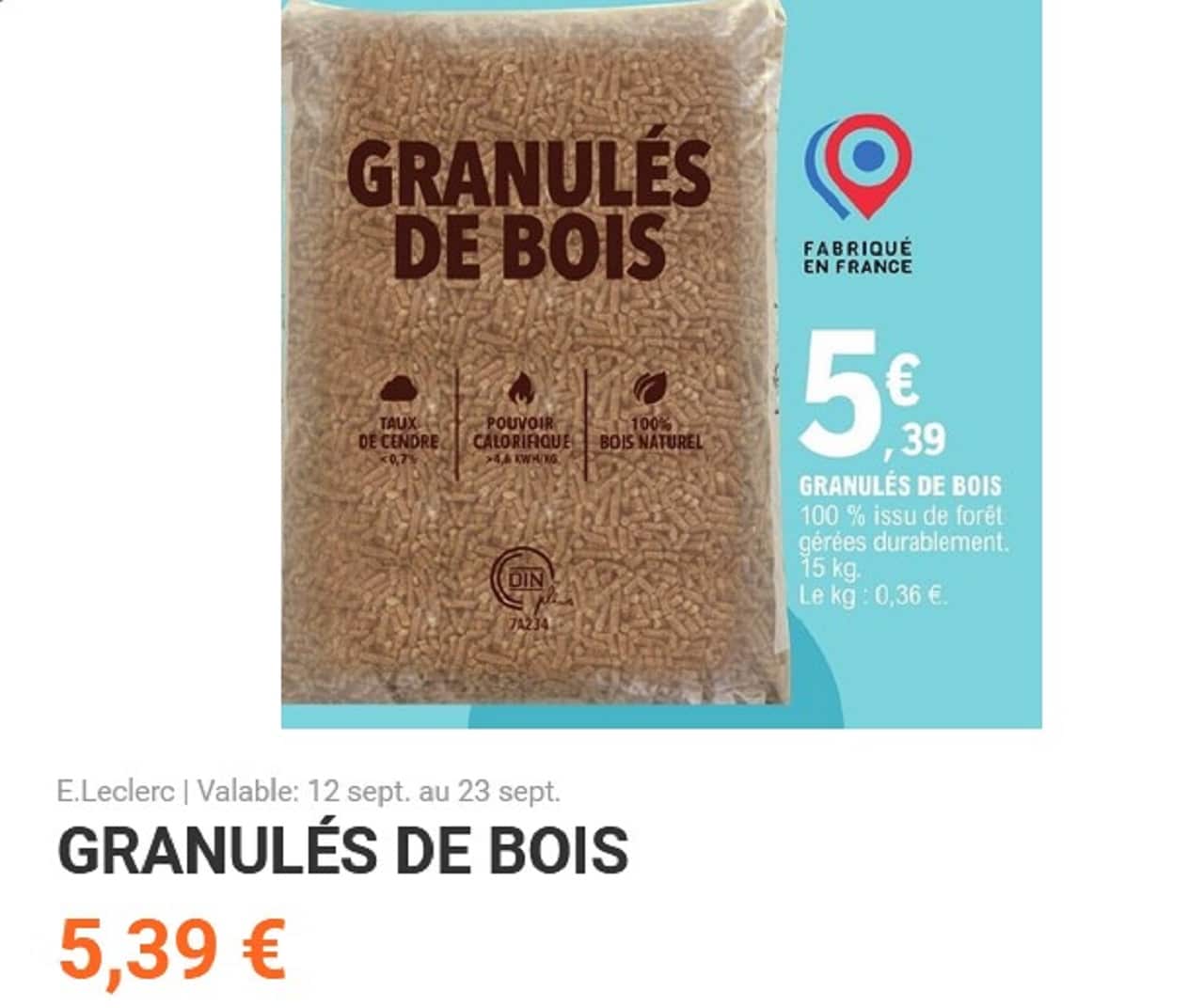 Auvergne Granuls Leclerc
