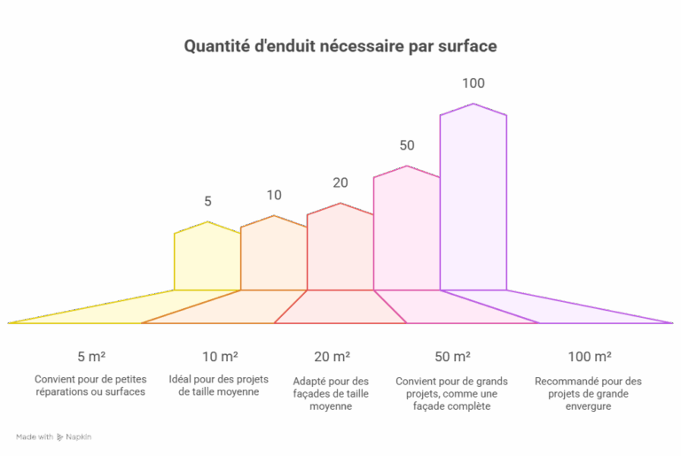 Calcul d'enduit au m2 : quantité et nombre de sacs